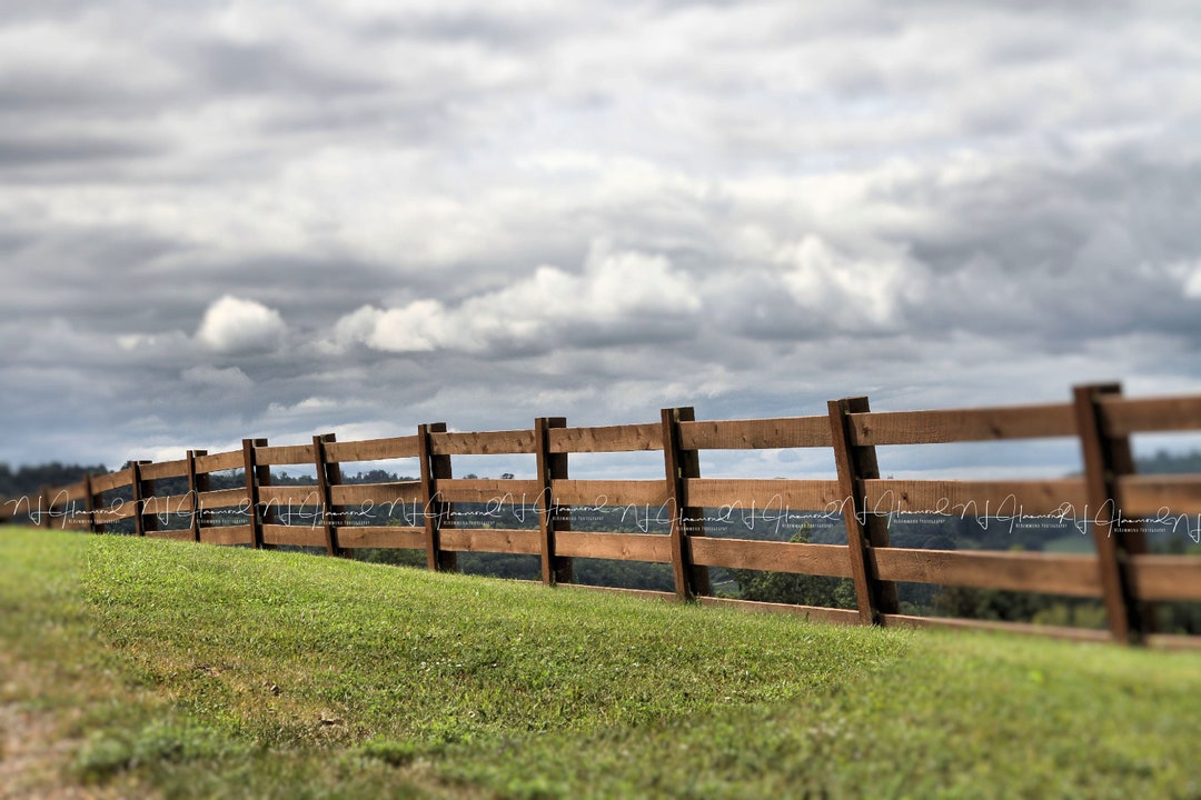 Summer or Fall Fence Digital Background Country Digital Backgrounds ...