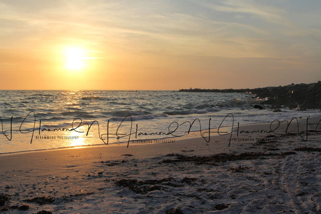 Sunset Digital Background Summer Sunset Sand Background Beach Digital ...