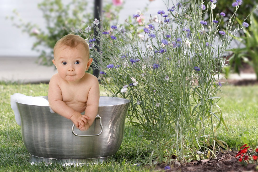Baby Tub Digital Background Baby Bubbles Background Summer Background ...