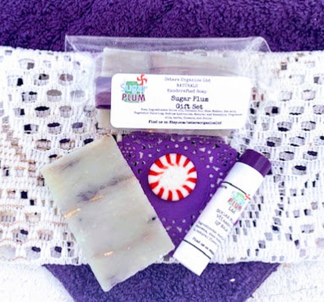 Sugar Plum Spa Gift Set, Sugar Plum, Stocking Stuffer, Mini Spa Gift ...