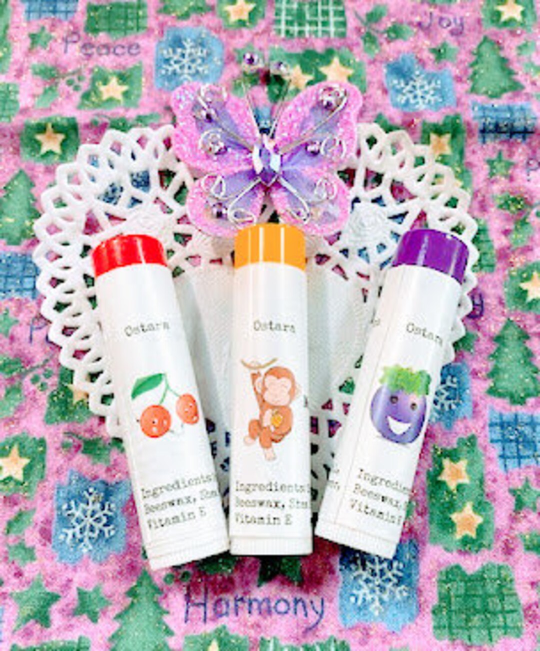 Kids Lip Balm Gift Set Childrens Lip Balm Kids Lip Balm Set - Etsy