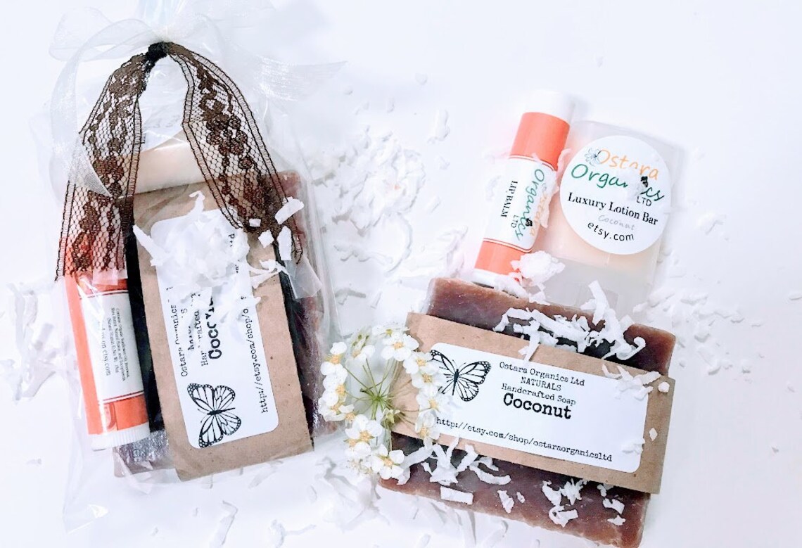 Coconut Soap Gift Set Coconut Coconut Spa Set Spa Gift Set | Etsy