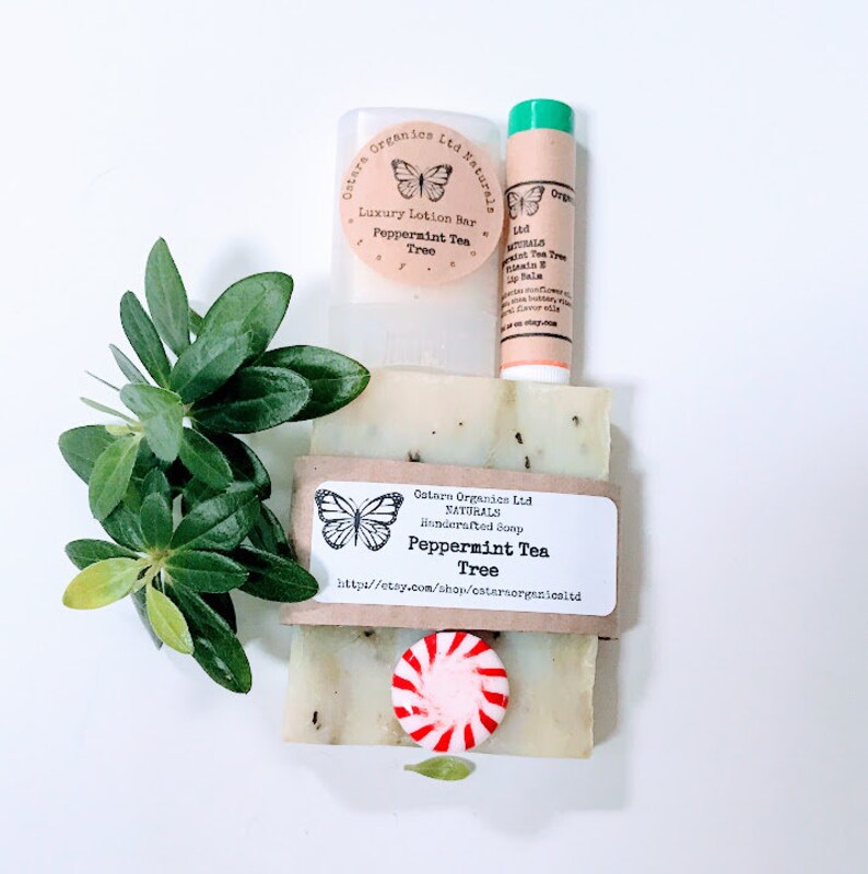 Peppermint Gift Set Tea Tree Gift Set Spa Gift Set Spa - Etsy