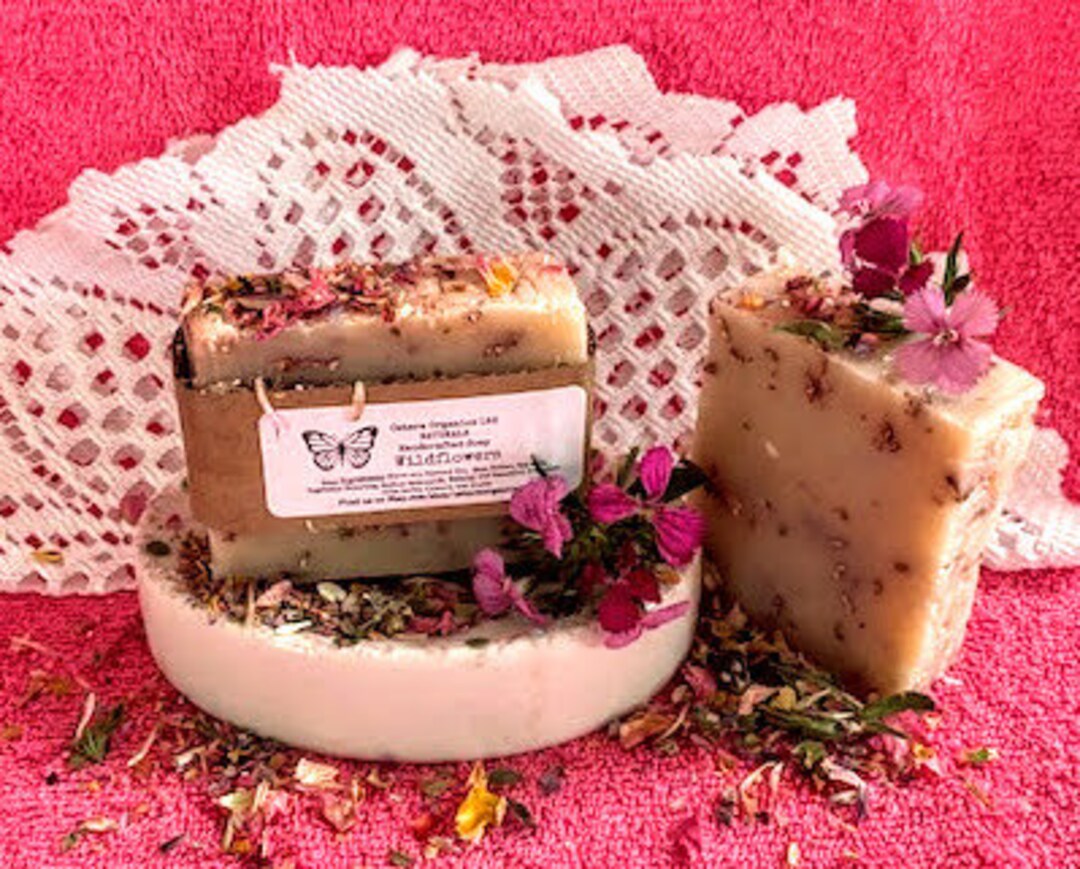 Wildflower Natural Soap Bar: Handmade Artisan Vegan Soap - Etsy