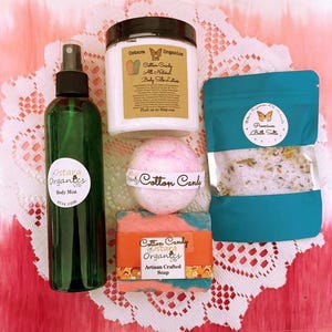 Cotton Candy Spa Gift Set, Cotton Candy, Bath Bomb Gift Set, Bath ...