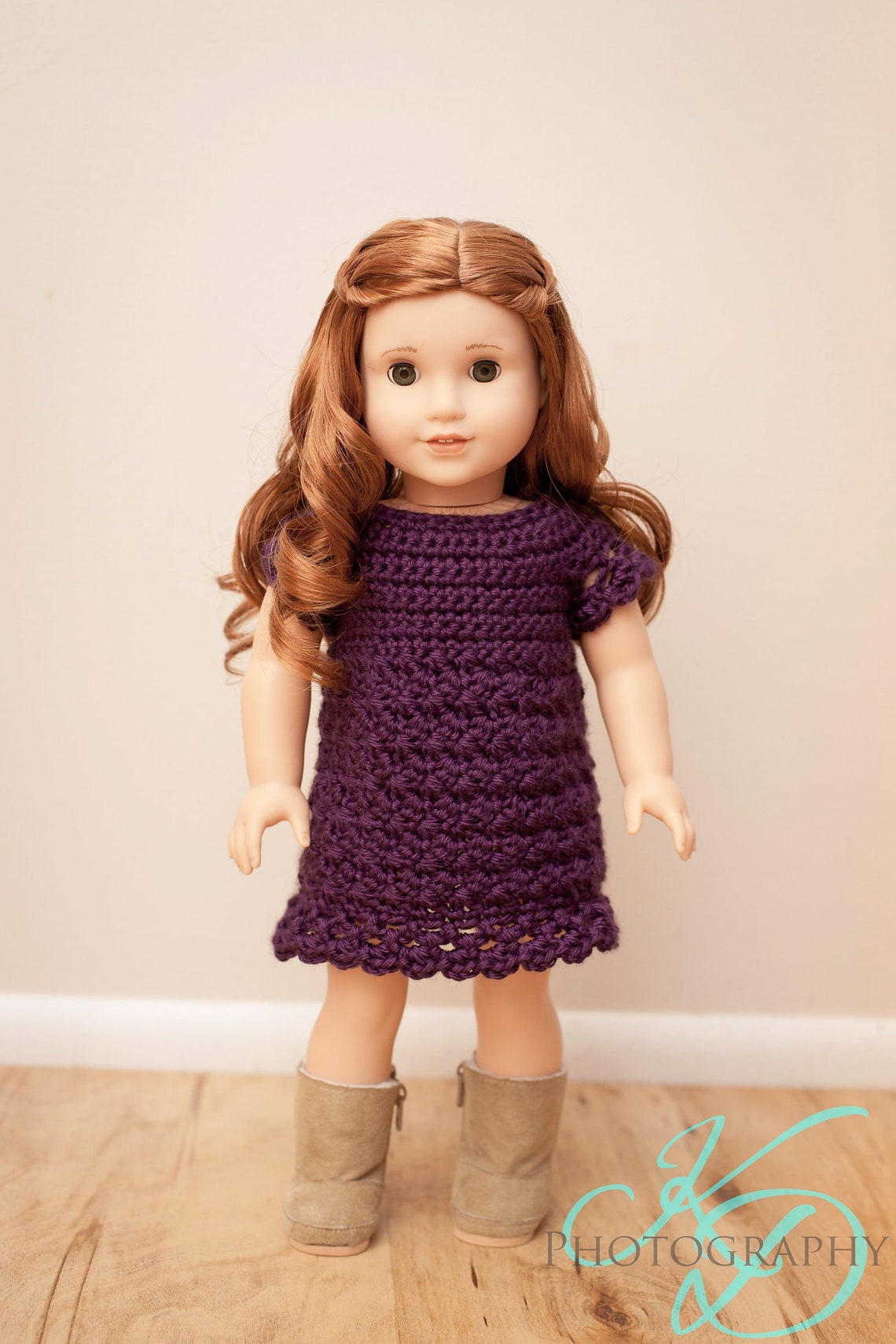 The Aspen Dress Crochet Pattern- Sized for 18" Dolls Like the American ...