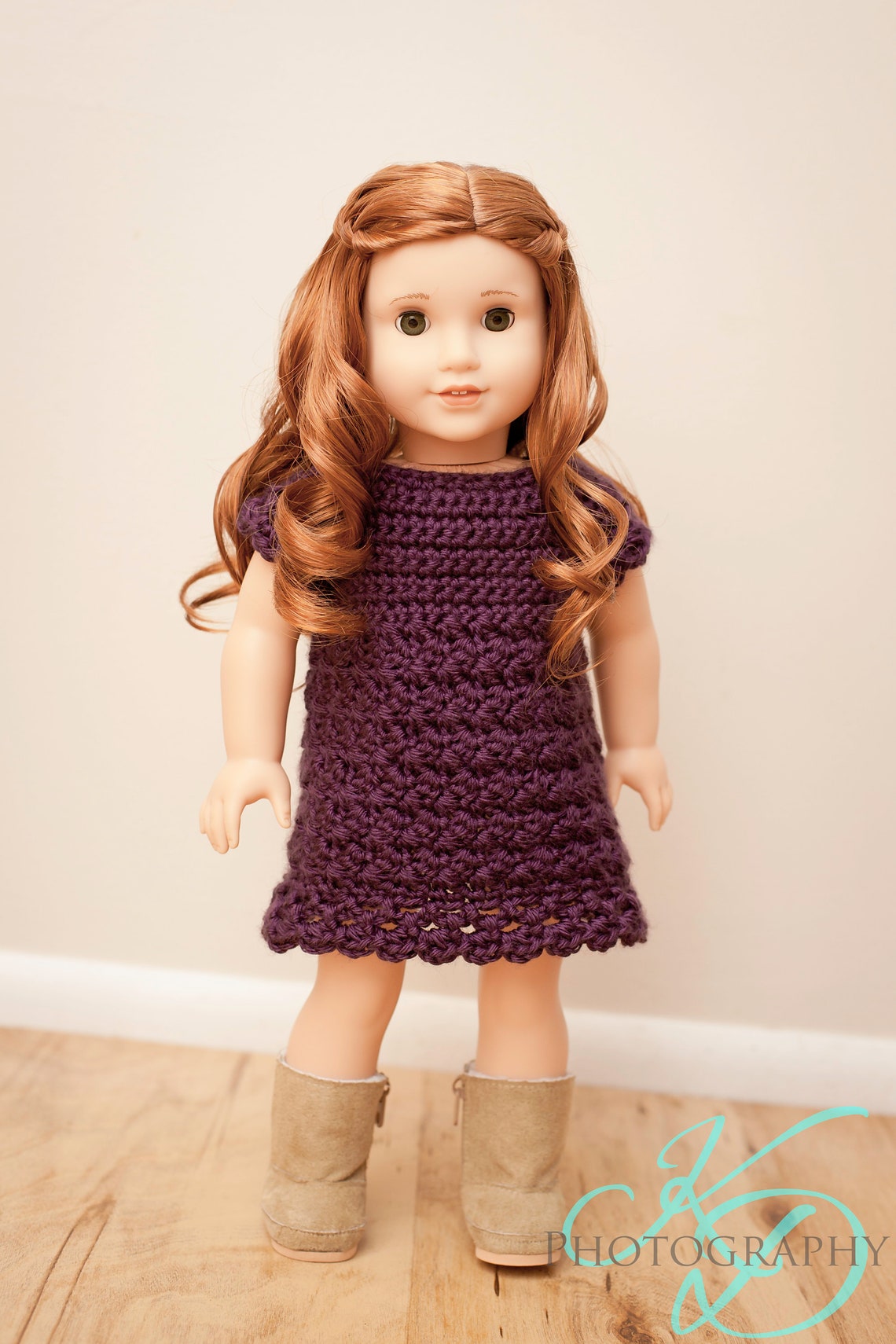 The Aspen Dress Crochet Pattern- Sized for 18" Dolls Like the American ...