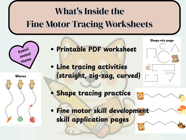 Tracing Worksheets | Pre Writing Lines & Shapes | Preschool Activities ...