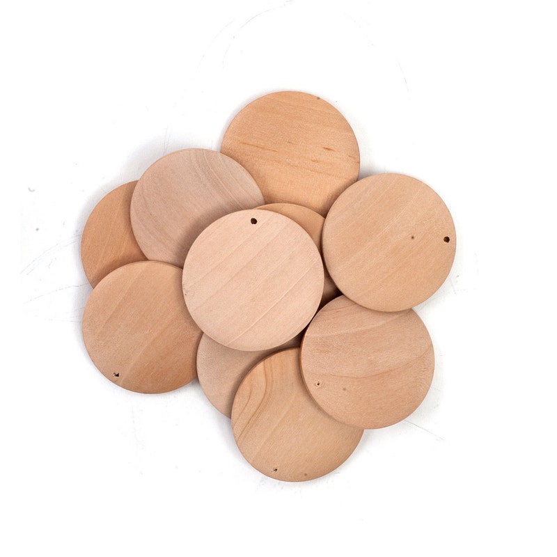 Round Wood Pendant - Etsy