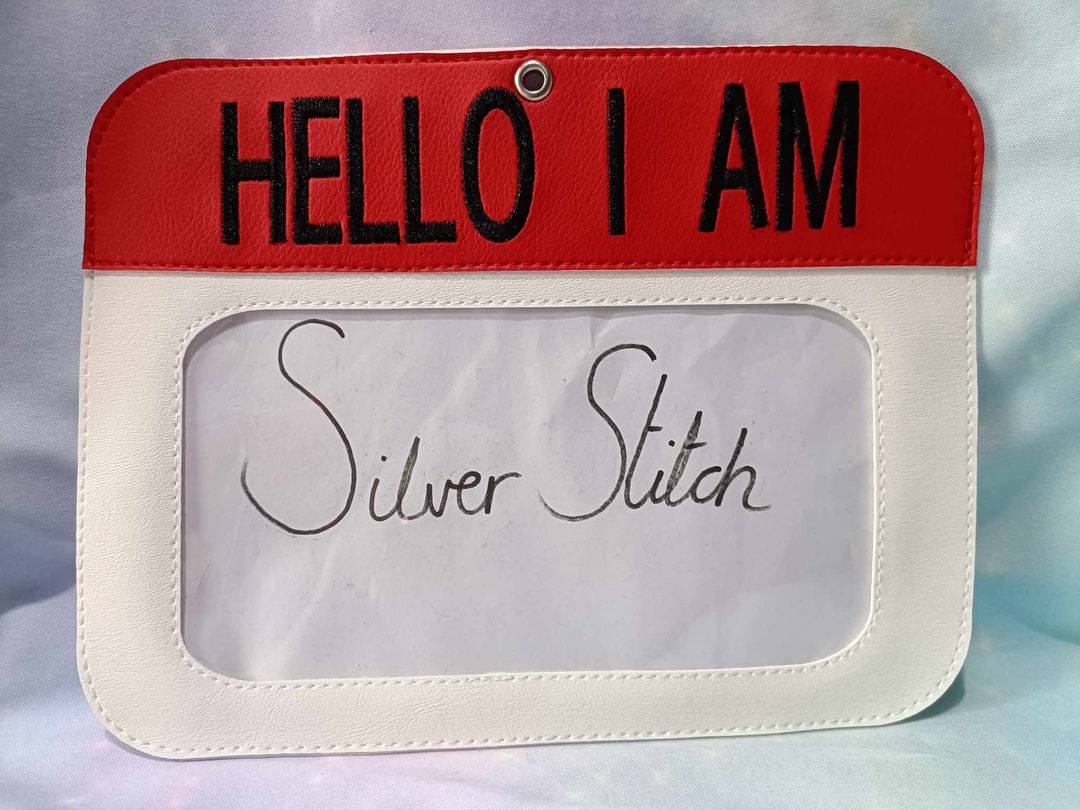 Fursuit Name Label Tag Made With Vegan Leather - Etsy