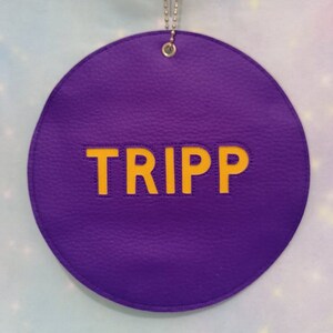 Vegan Leather Fursuit Collar Name Tag Furry Name Tag Con | Etsy