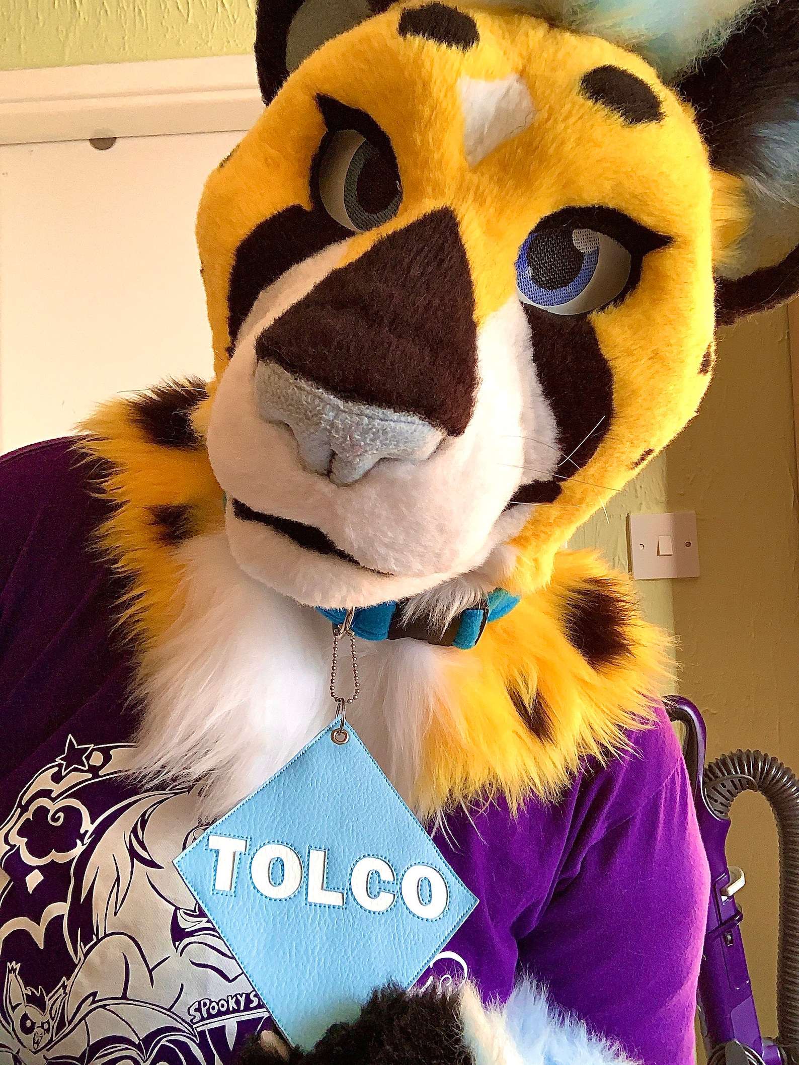 Vegan Leather Fursuit Collar Name Tag Furry Name Tag Con | Etsy