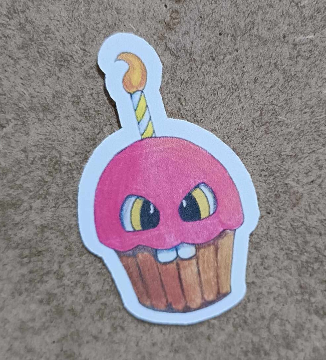 Five Nights at Freddys Inspired Cupcake Sticker - Etsy