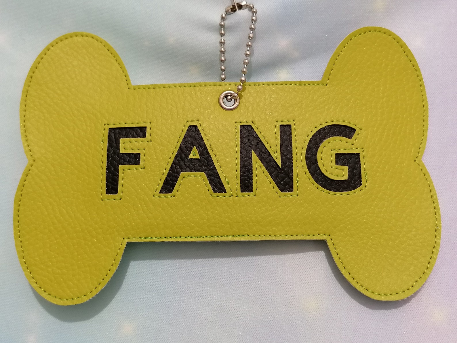 Vegan Leather Fursuit Collar Name Tag Furry Name Tag Con | Etsy