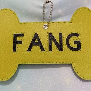 Vegan Leather Fursuit Collar Name Tag Furry Name Tag Con | Etsy