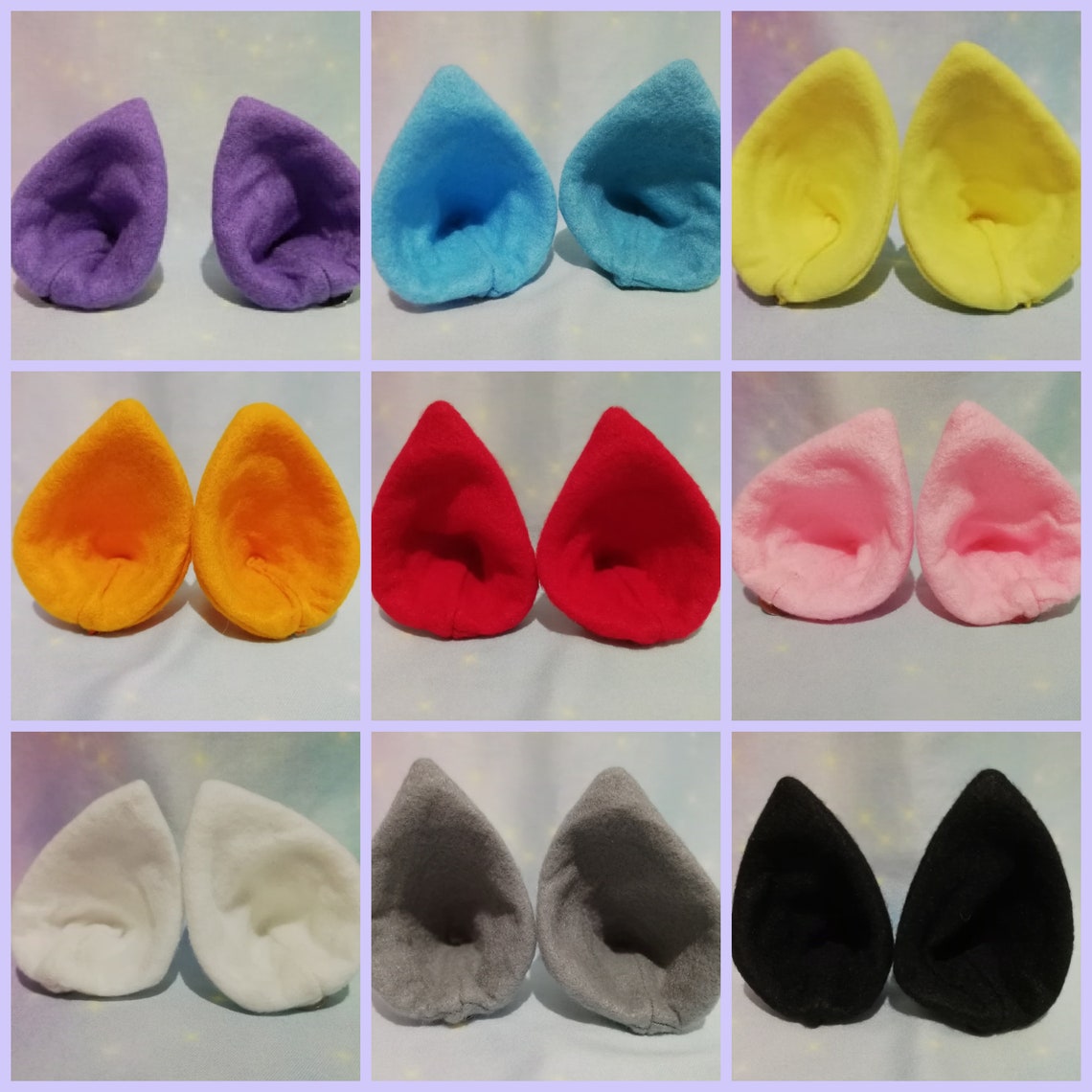 Handmade Clip on Pony Ears Choose Your Colours | Etsy UK