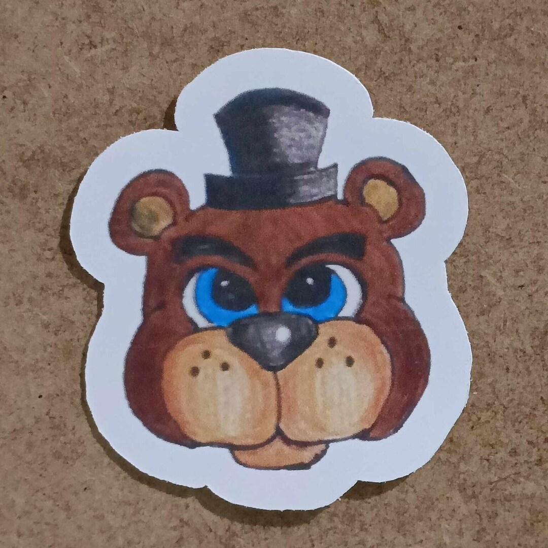 Five Nights at Freddys Inspired Freddy Fazbear Sticker - Etsy