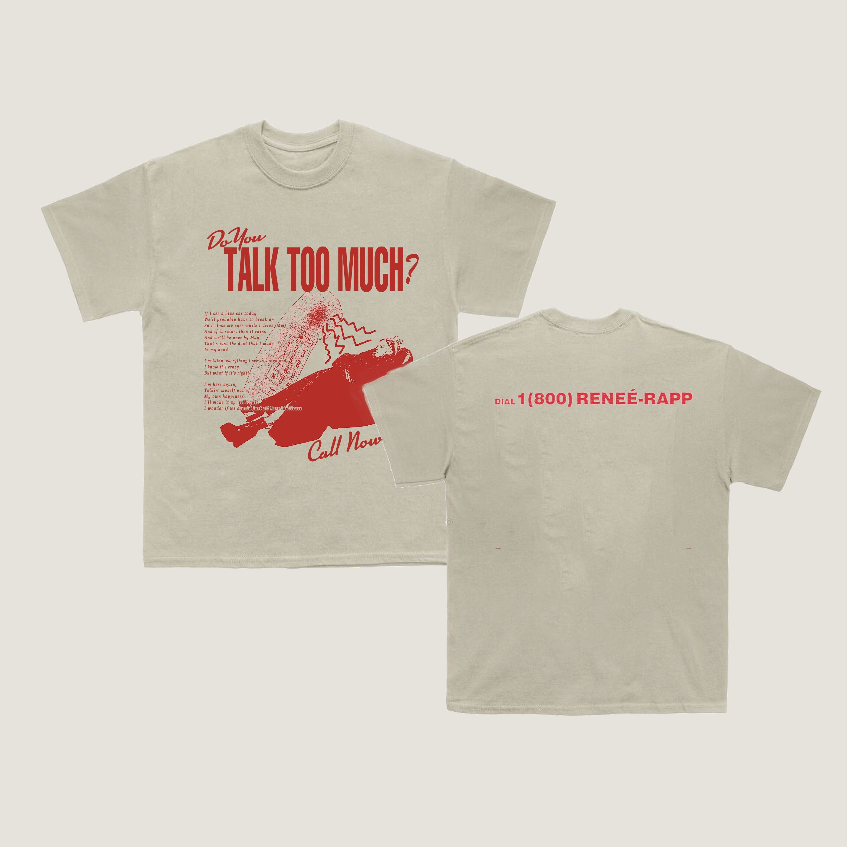 Do You Talk Too Much Renee Rapp DIAL Inspired Tee, Renee Rapp Tour 2024 ...