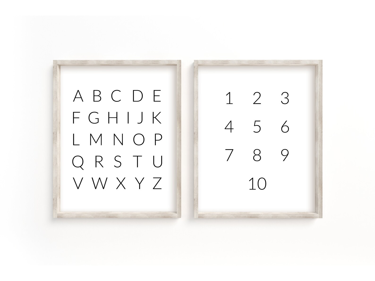 Farmhouse ABC Print, Alphabet Numbers Print Pack, Playroom Printables ...