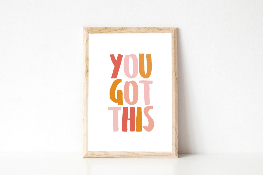 You Got This Print, Distance Learning, Homeschool Print, Daily ...