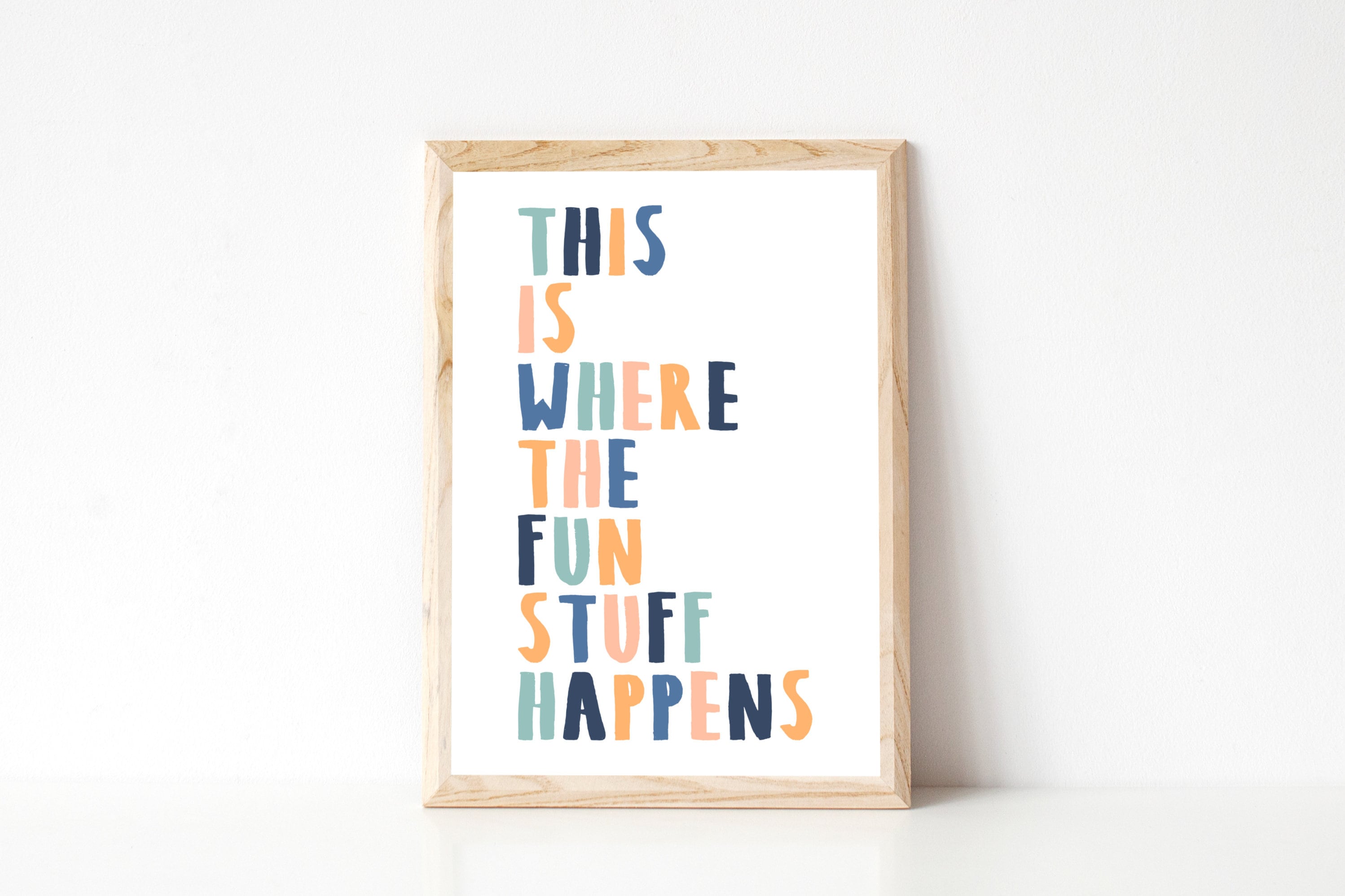 Playroom Wall Art This Is Where The Fun Stuff Happens | Etsy