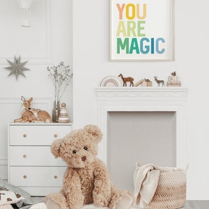 You Are Magic Printable Art, Nursery Art, Modern Playroom, Digital ...