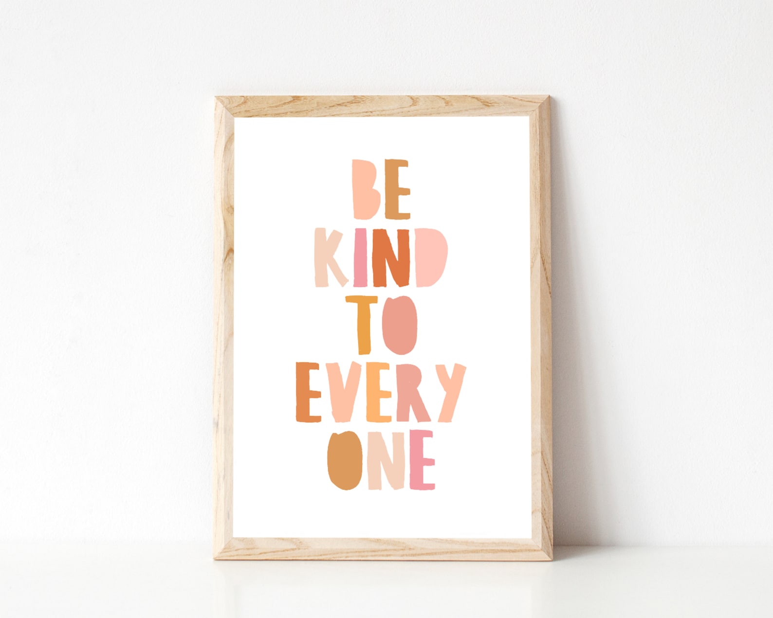 Be Kind to Everyone Poster Print Kids Room Decor Playroom - Etsy