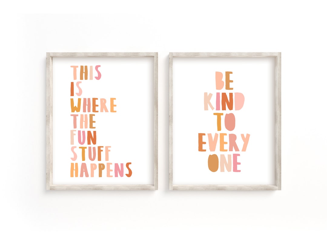 Playroom Poster Print Pack, Printable Wall Art, Poster Print, This is ...