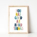 We Can Do Hard Things Rainbow Poster Print Rainbow Print - Etsy