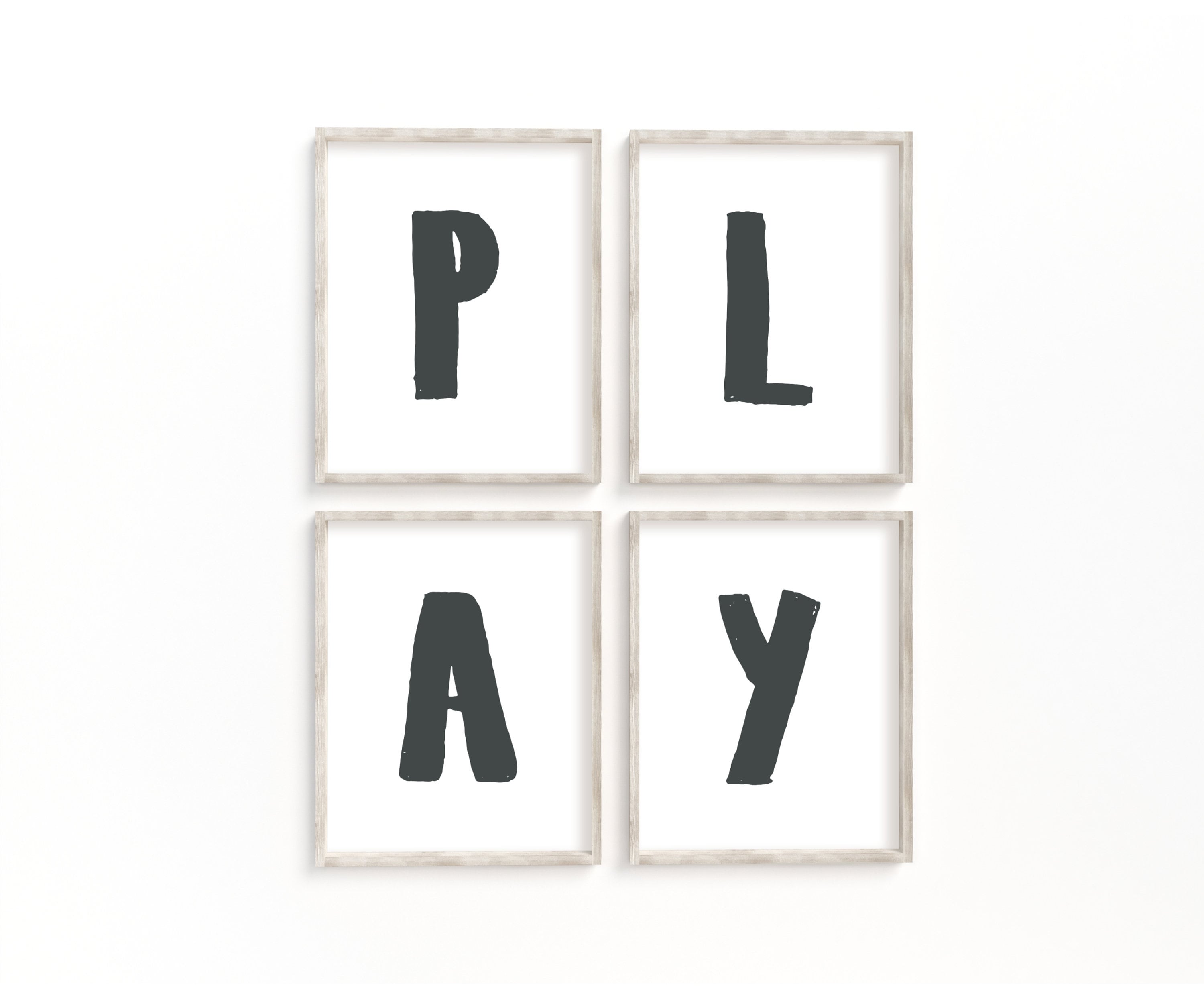 PLAY Poster Pack, PLAY Print, Playroom Prints, Toy Room Prints, Kids ...
