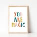 You Are Magic Print Nursery Prints Kids Room Print Girls | Etsy