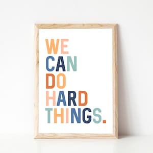 We Can Do Hard Things Printable Wall Art Religious Printable - Etsy