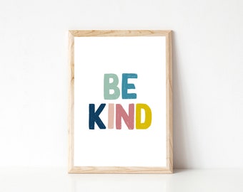 Be Kind Poster | Etsy