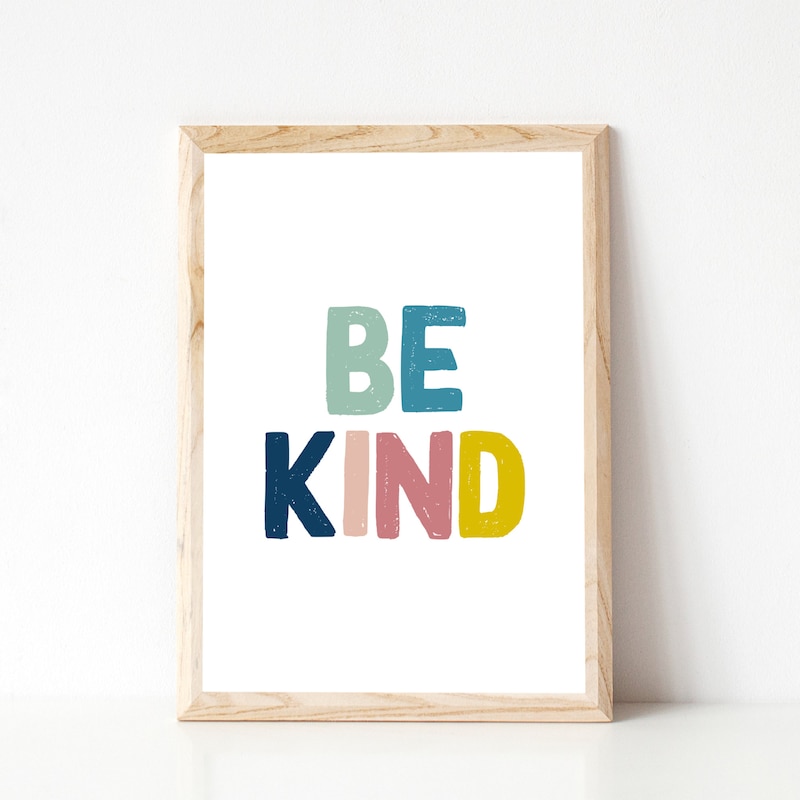 Be Kind Poster - Etsy