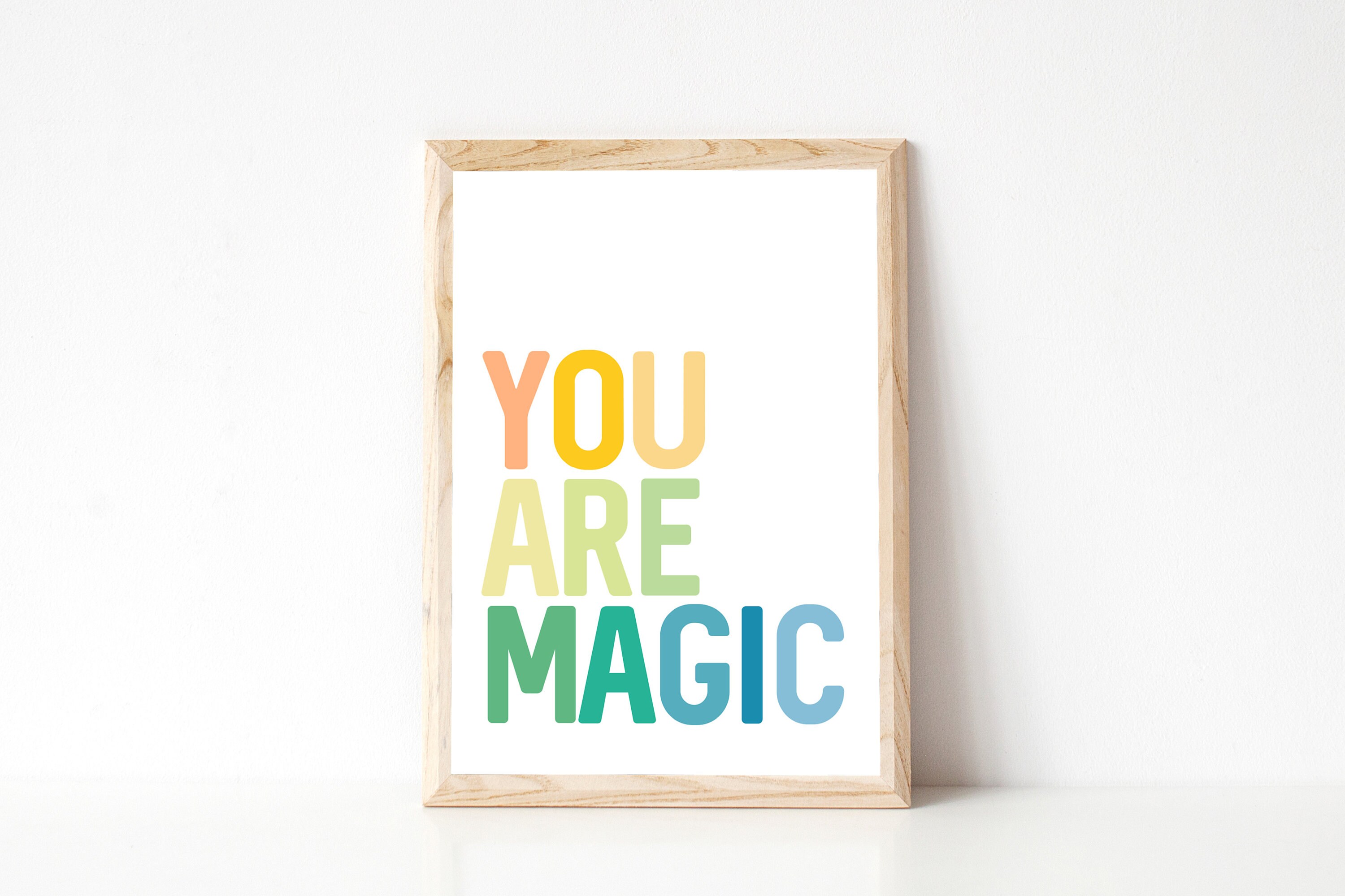 You Are Magic Printable Art, Nursery Art, Modern Playroom, Digital ...