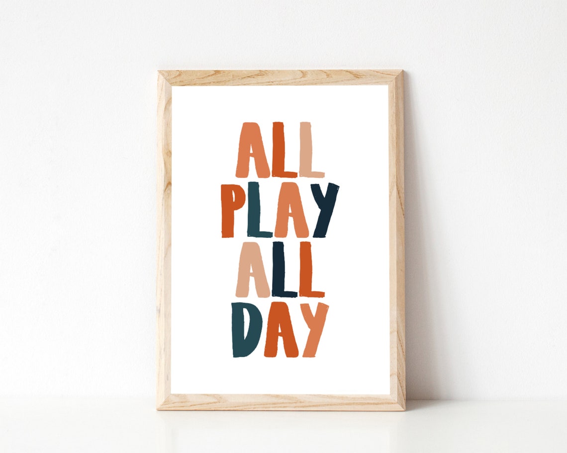 Playroom Poster Print Pack, Printable Wall Art, Poster Print, This is ...