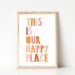 This is Our Happy Place Poster Print, Playroom Wall Art, Playroom Decor ...