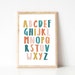 Alphabet Poster Nursery Decor ABC Wall Art Alphabet Wall - Etsy