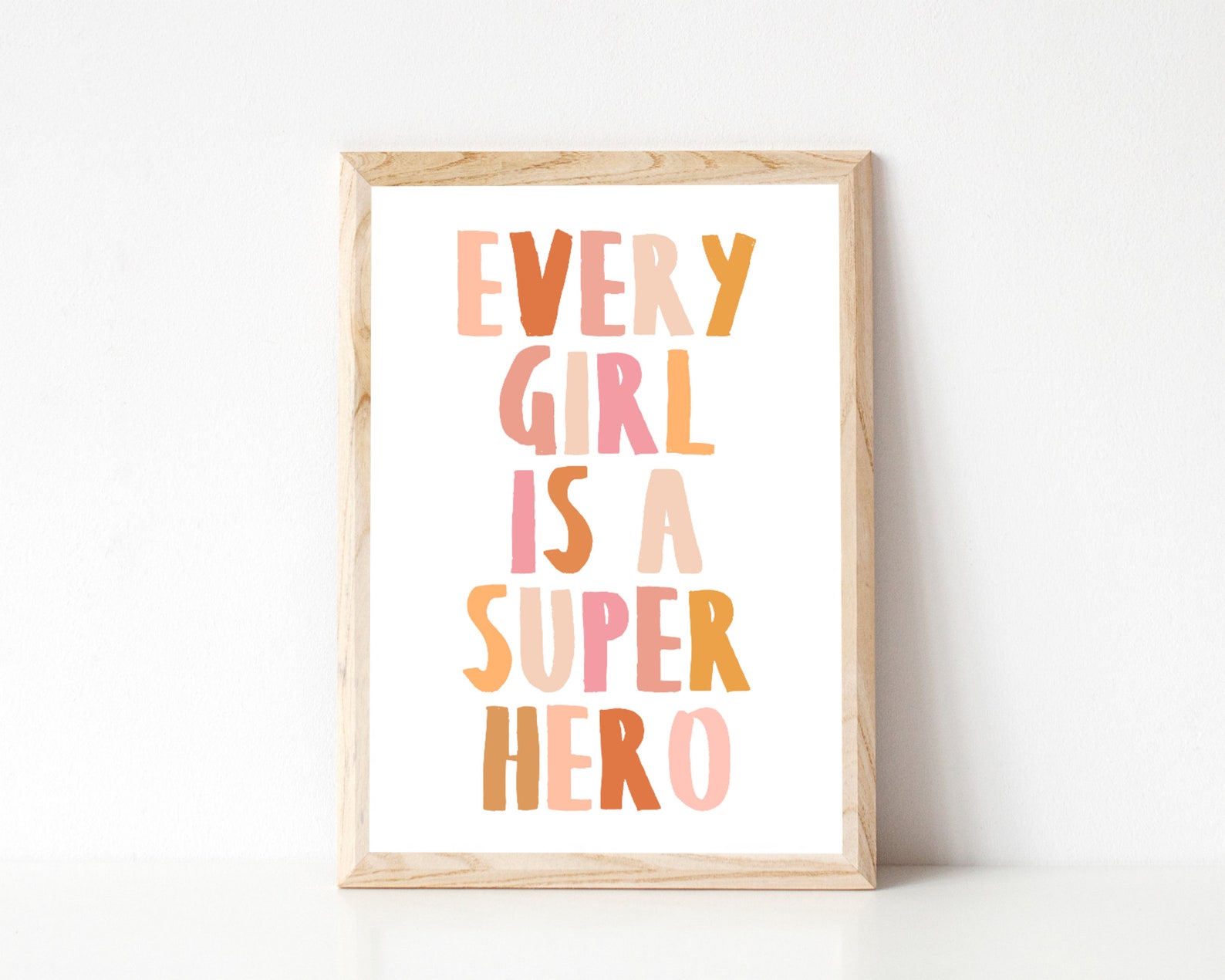 Superhero Poster Print, Printable Wall Art, Poster Print, Playroom ...