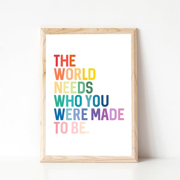 The World Needs Who You Were Made to Be - Etsy
