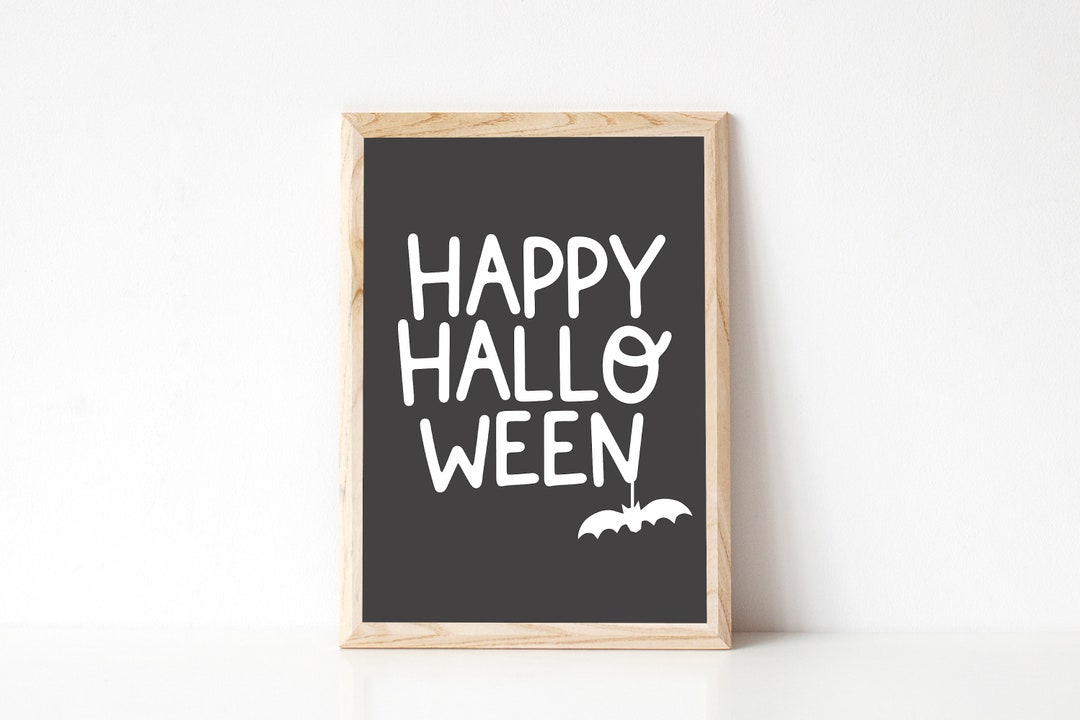 Halloween Print, Happy Halloween, Fall Print, Poster Print, Printable ...