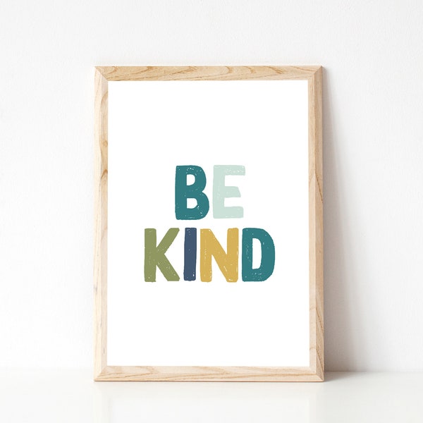 Be Kind Poster - Etsy