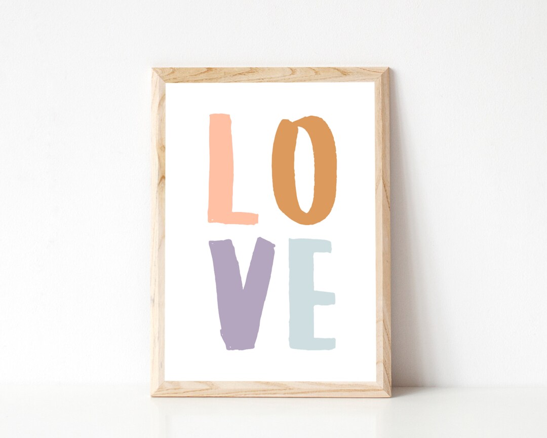 Love Print, Nursery Decor, Playroom Printable, Wall Art Print, Best ...