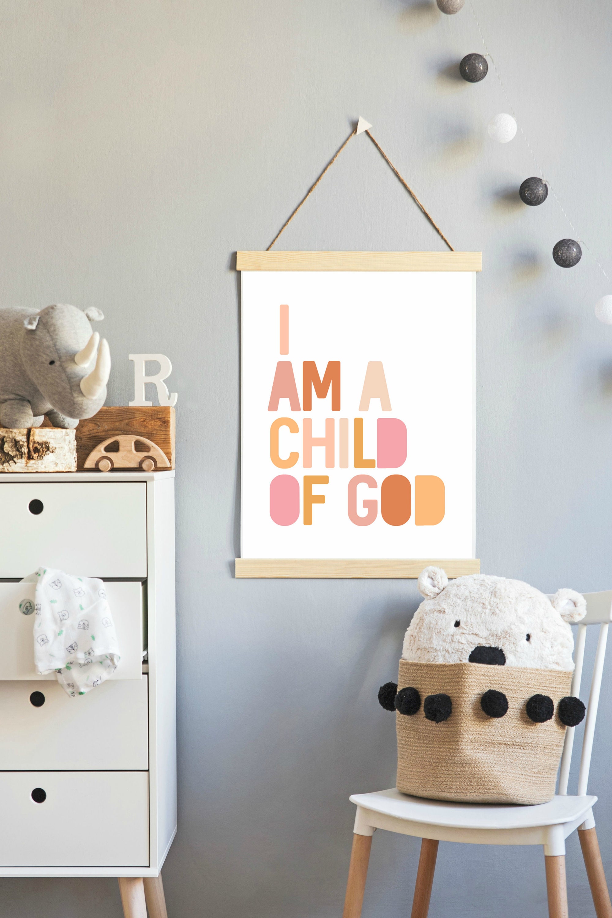 I Am A Child of God Poster Print, Printable Wall Art, Christian Prints ...