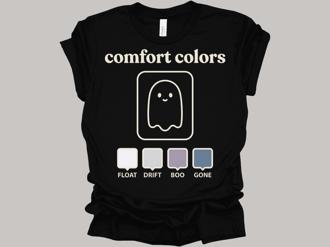 Ghost Color Palette T-shirt | Halloween Ghost Tee Pastel Colors - Etsy UK