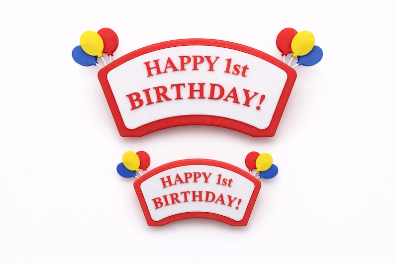 Custom 3D Printed Birthday Name Sign – Party Decor, Balloon Accents - Etsy