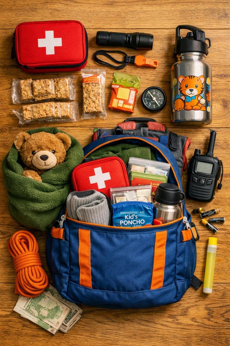 Kids Emergency 72 Hour Bug Out Bag - Pdf - by Age Group - Digital Print ...