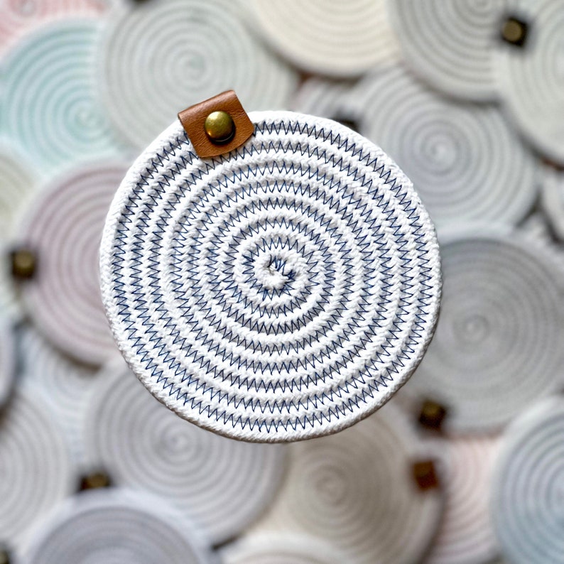 Natural Cotton Rope Coasters - Etsy