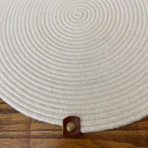 Cotton Rope Table Mats / Placemats / Mug Rugs With DARK ESPRESSO ...