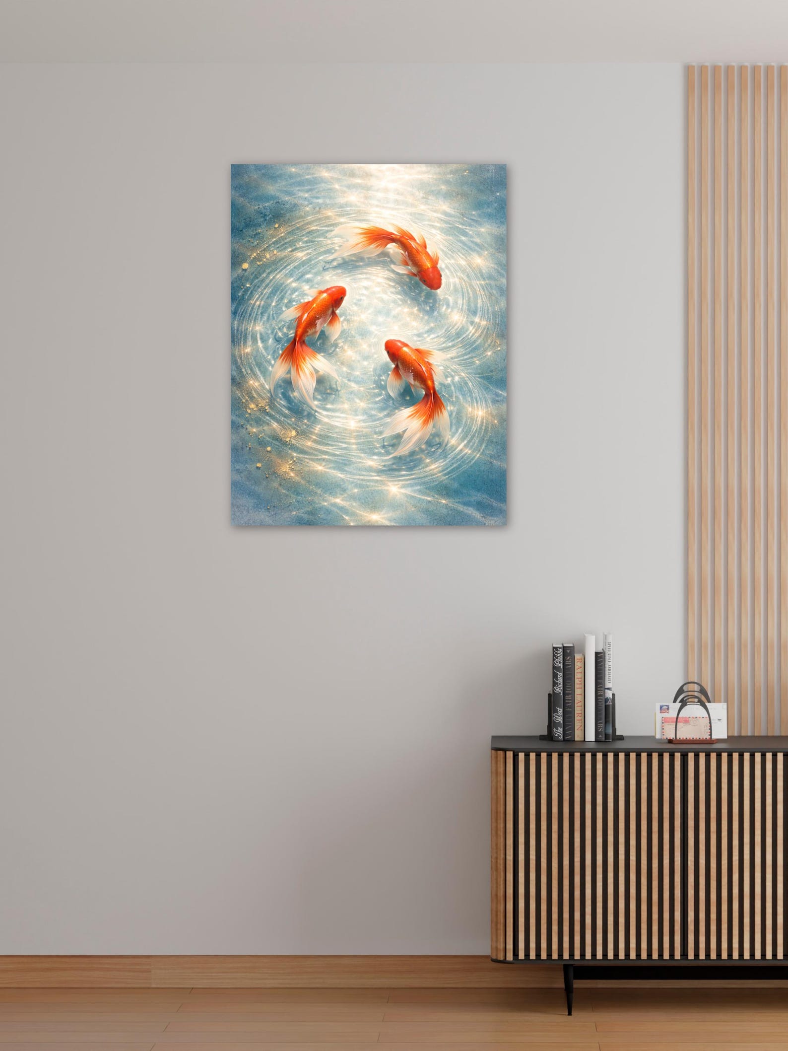 Japanese Goldfish Wall Art | Traditional Kingyo Poster | Elegant ...